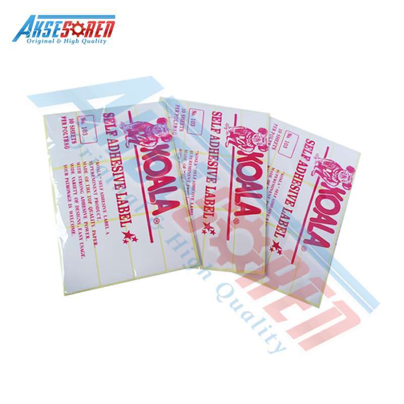 Jual Stiker Label Nama Koala [no.103/10 Lembar] / Tempelan Lebel Buku ...