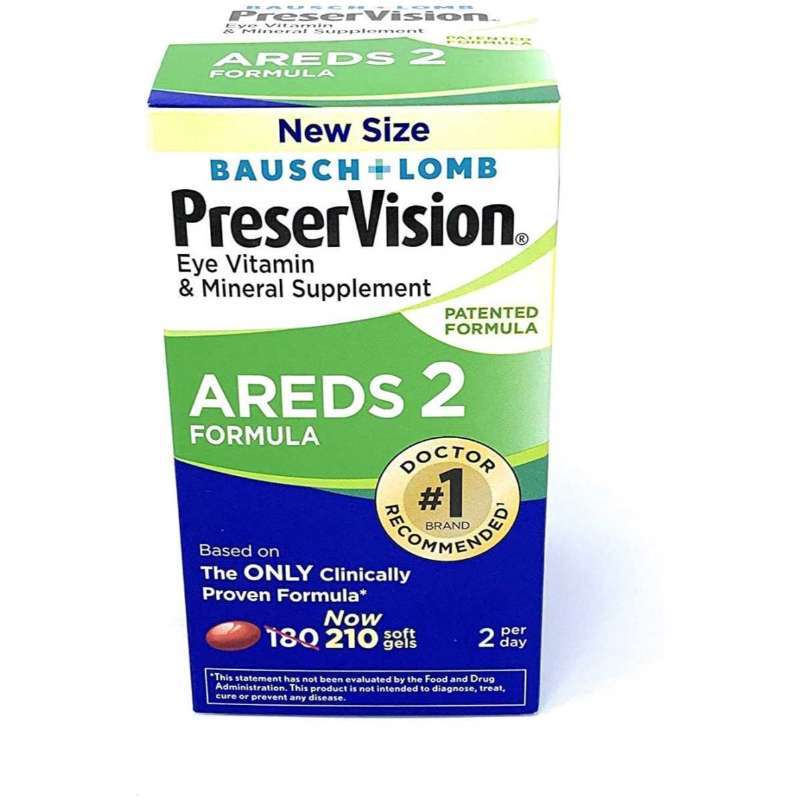Jual PreserVision AREDS 2 Eye Vitamin & Mineral Supplement with Lutein and Zeaxanthin, 210 Soft ...