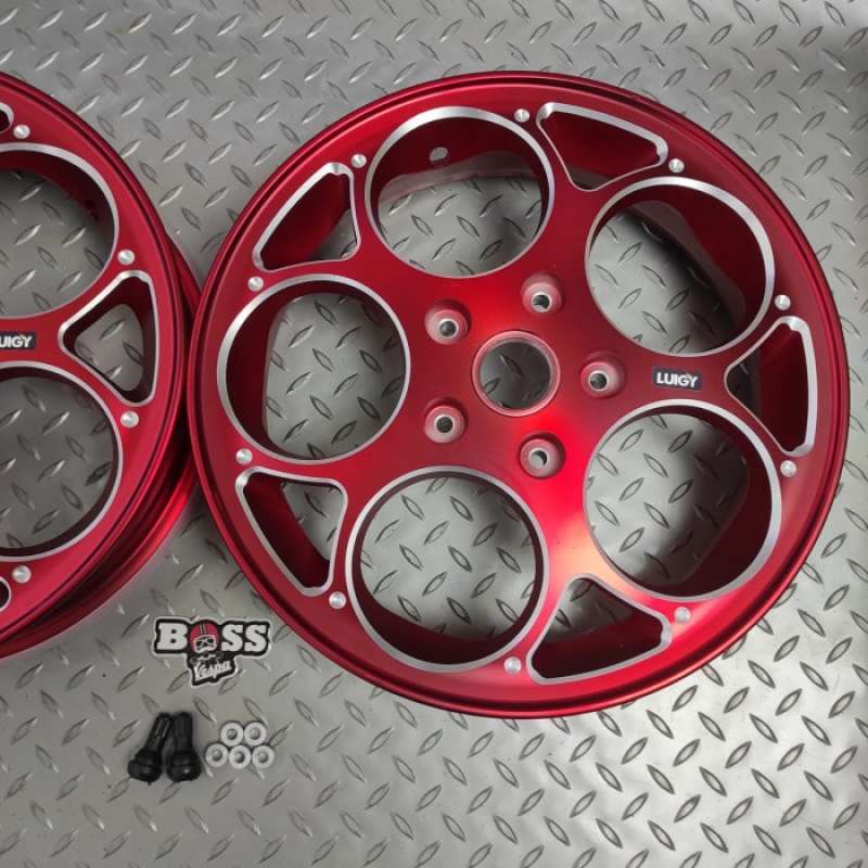 Jual Velg Model Marus W125 Red Front & Rear Vespa Gt Series Gts Gtv Di ...