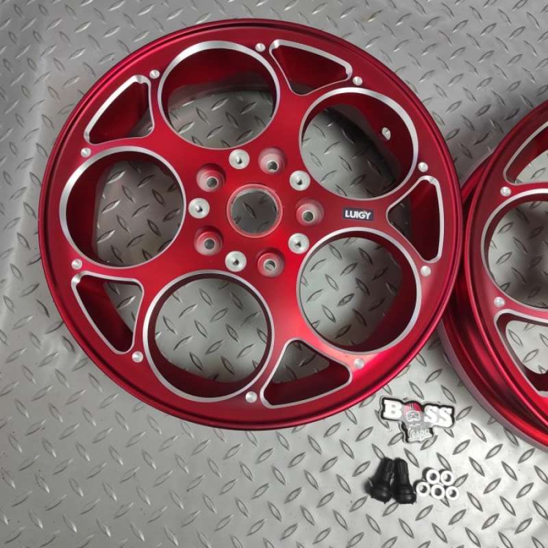 Jual Velg Model Marus W125 Red Front & Rear Vespa Gt Series Gts Gtv Di ...