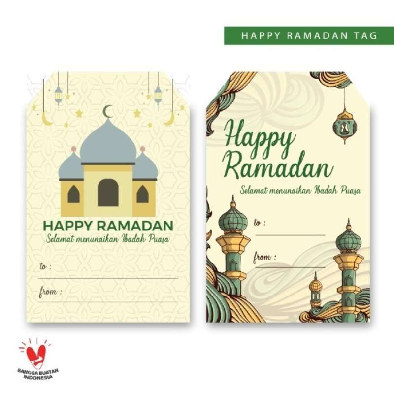 Jual KARTU UCAPAN LEBARAN IDUL FITRI EID MUBARAK CARD HARVEST HANG TAG ...