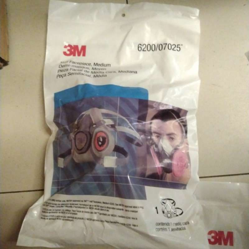 Promo 3M masker 6200 Masker Kimia Gas Respirator Original 3M ...