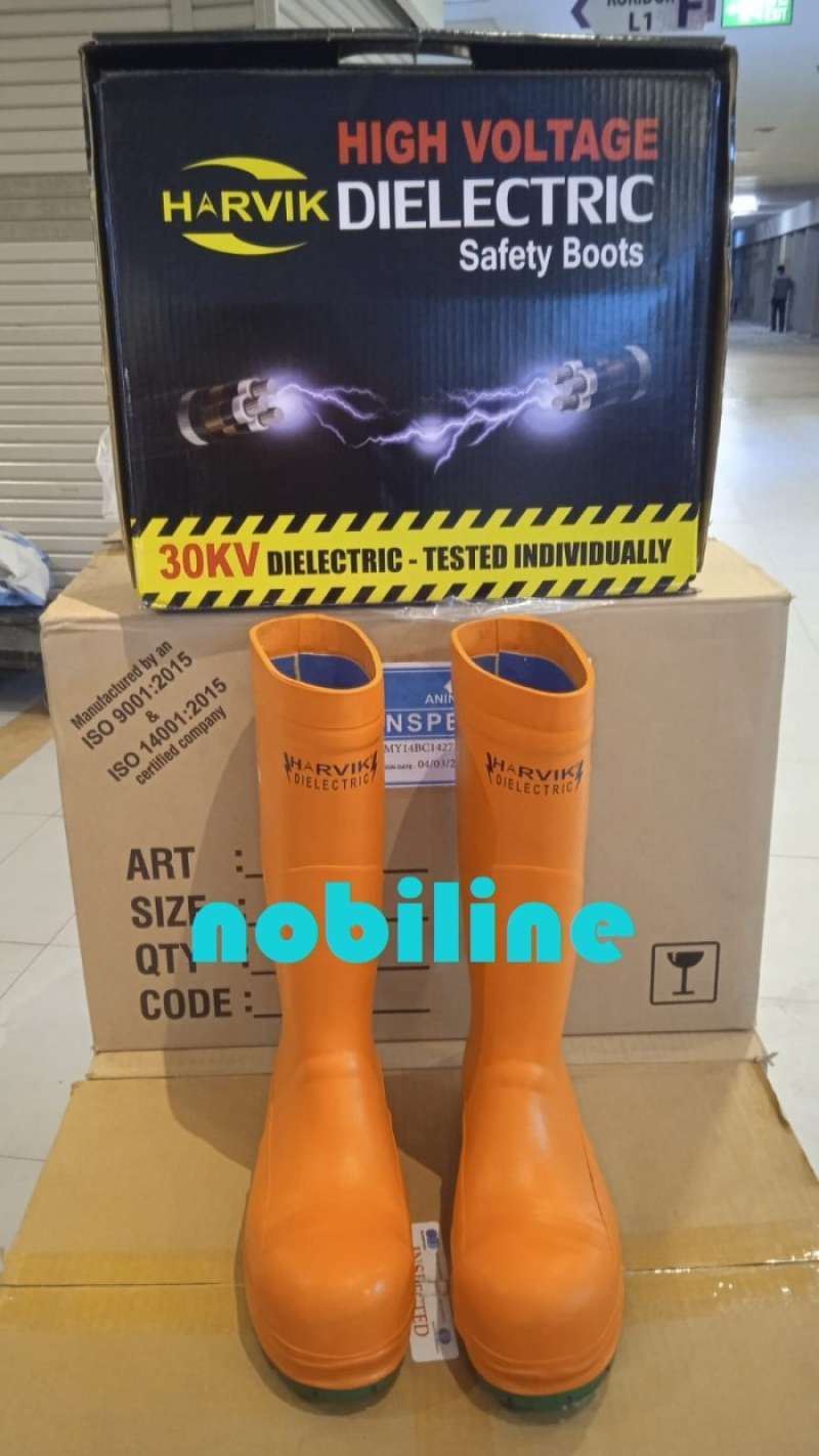 Promo Sepatu Tahan Listrik 30KV Harvik 9721 | Safety Boot | Sepatu ...