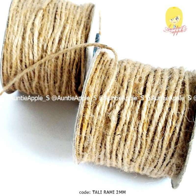 Jual Tali Rami 2mm/tali Goni/tali Vintage Undangan/hemp Rope/tambang ...