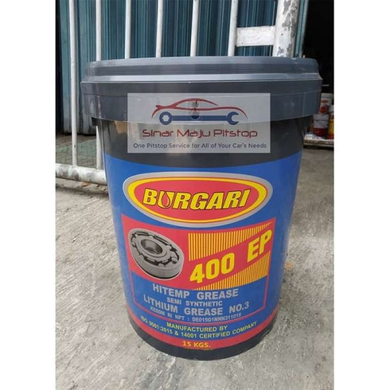 Promo Burgari Semi Synthetic Lithium No. 3 Hi-Temp Grease 400 EP Pail ...