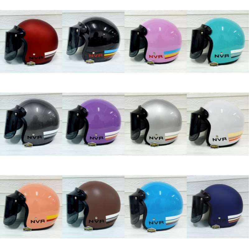 Promo HELM BOGO CLASSIC / HELM WANITA DEWASA WARNA TERKINI RETRO SNI ...