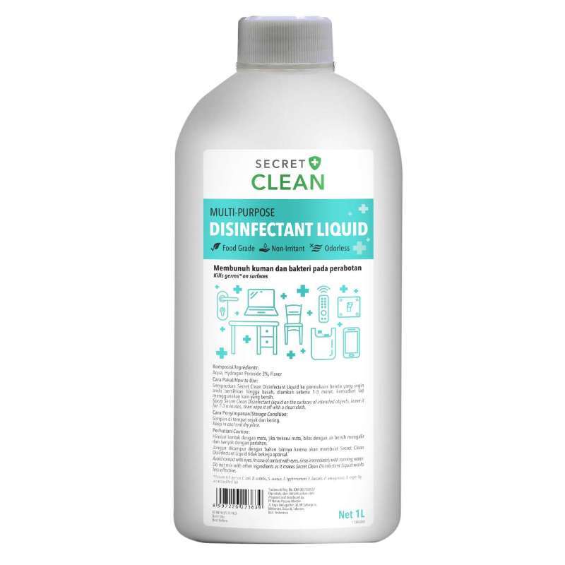 Jual Secret Clean Food Grade Disinfectant Liquid (cairan Desinfektan ...