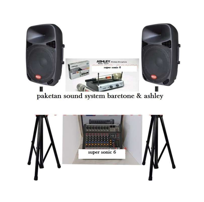 Jual Paket Sound System Ashley & Baretone 15 Inch Aktif Di Seller Super ...