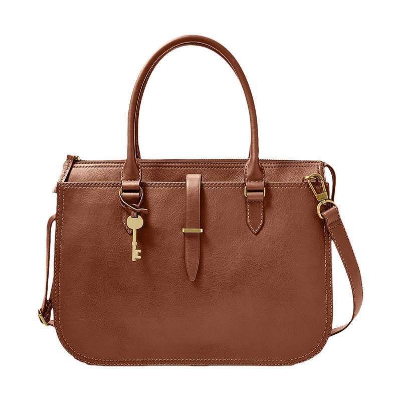 Jual Tas Kerja Wanita Fossil Ryder ZB7626200 Brown Leather [Machtwatch ...