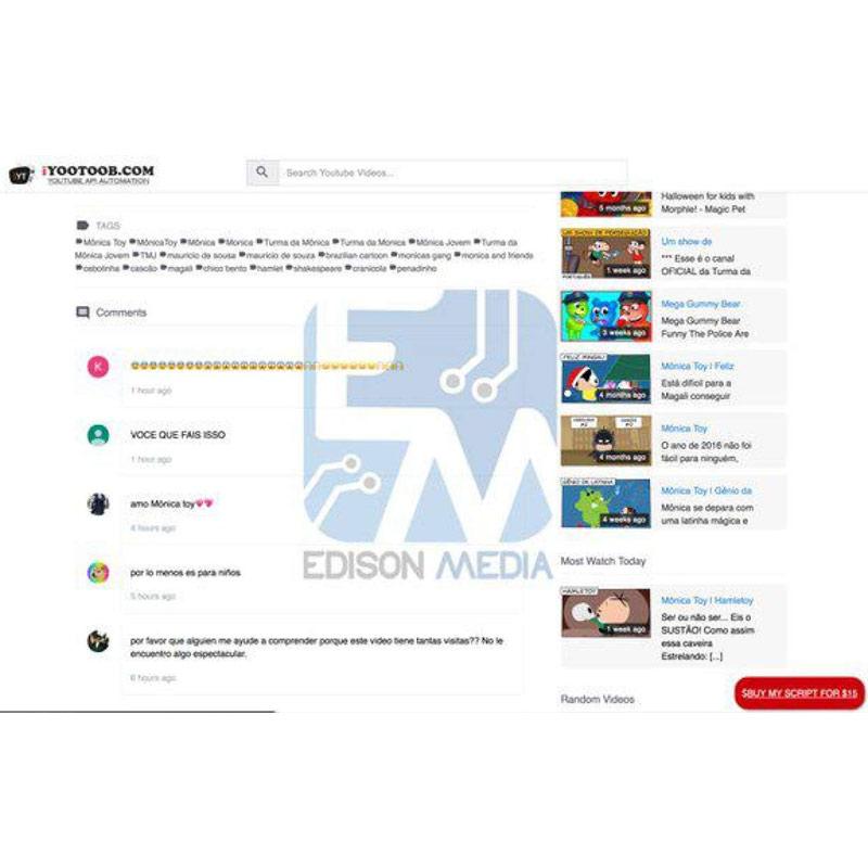 Jual Source Code Aplikasi Video Seperti Iyootoob Youtube Api Automation Di Seller P-store Net ...
