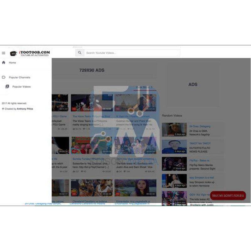 Jual Source Code Aplikasi Video Seperti Iyootoob Youtube Api Automation Di Seller P-store Net ...