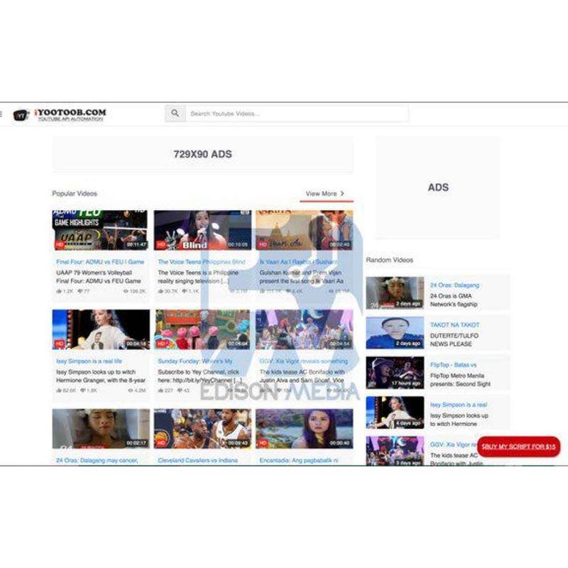 Jual Source Code Aplikasi Video Seperti Iyootoob Youtube Api Automation Di Seller P-store Net ...