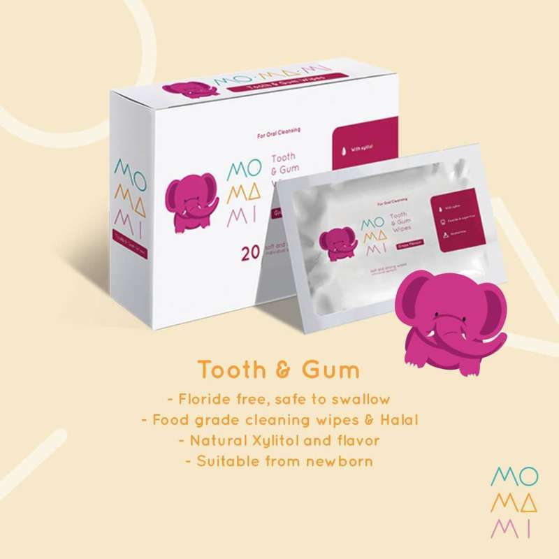 Jual Momami Tooth & Gum Wipes 20s Tissue Basah Di Seller A To Z Family ...
