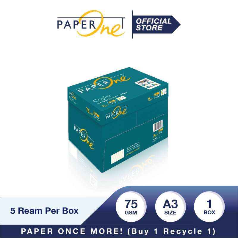 Promo PaperOne Kertas A3 75gr Copier 1 Box (2500 lembar) Kertas HVS ...