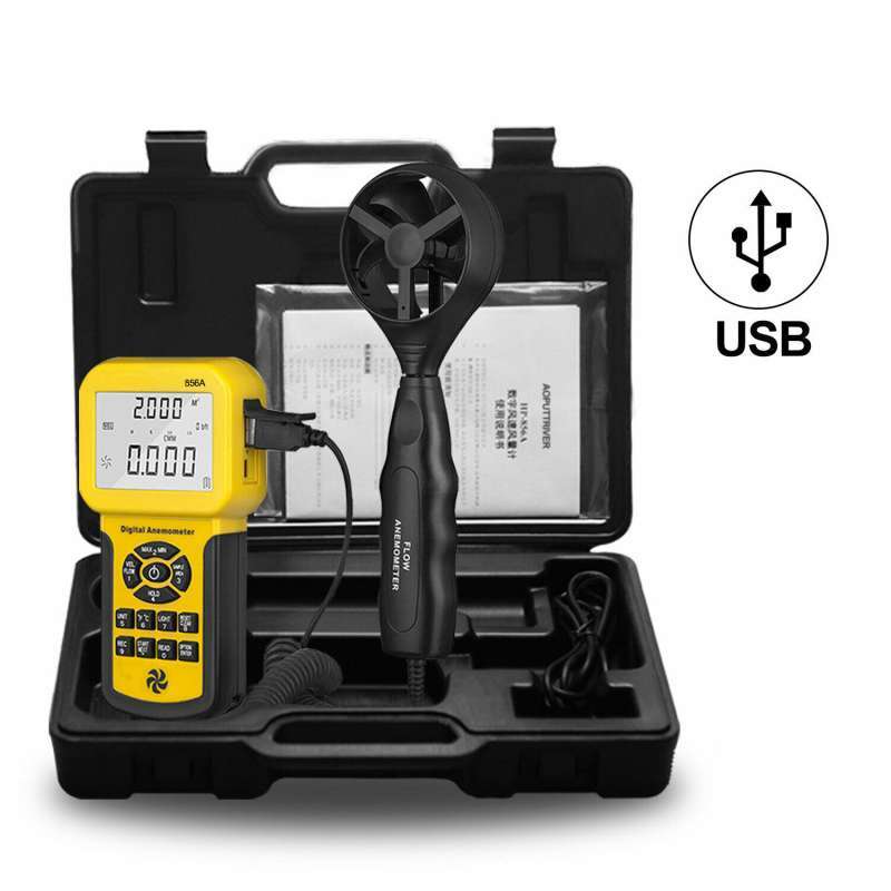 Jual Anemometer Data Logger HOLDPEAK HP856A Velocity Air Flow Meter ...