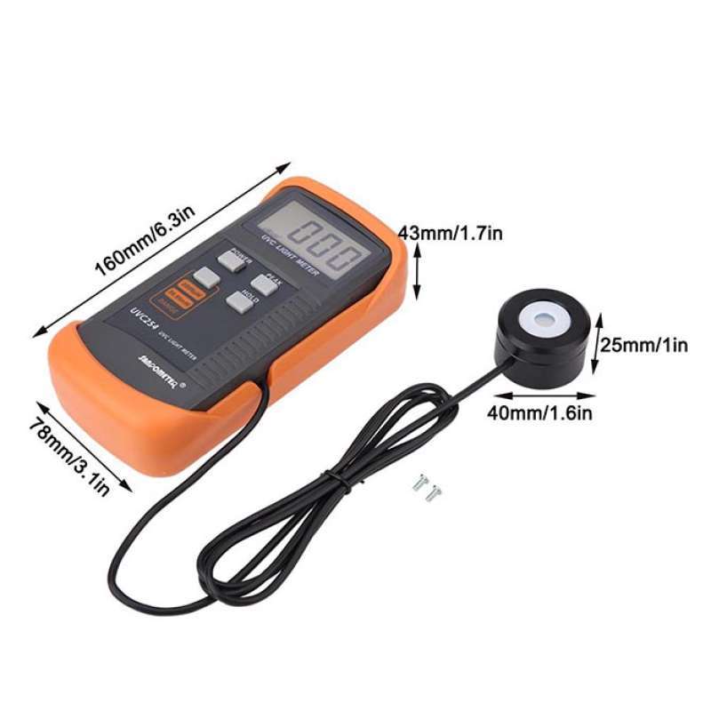 Jual Ultraviolet C Meter Uvc-254 Uv C Uvc Light Detector Tester Uvc254 ...