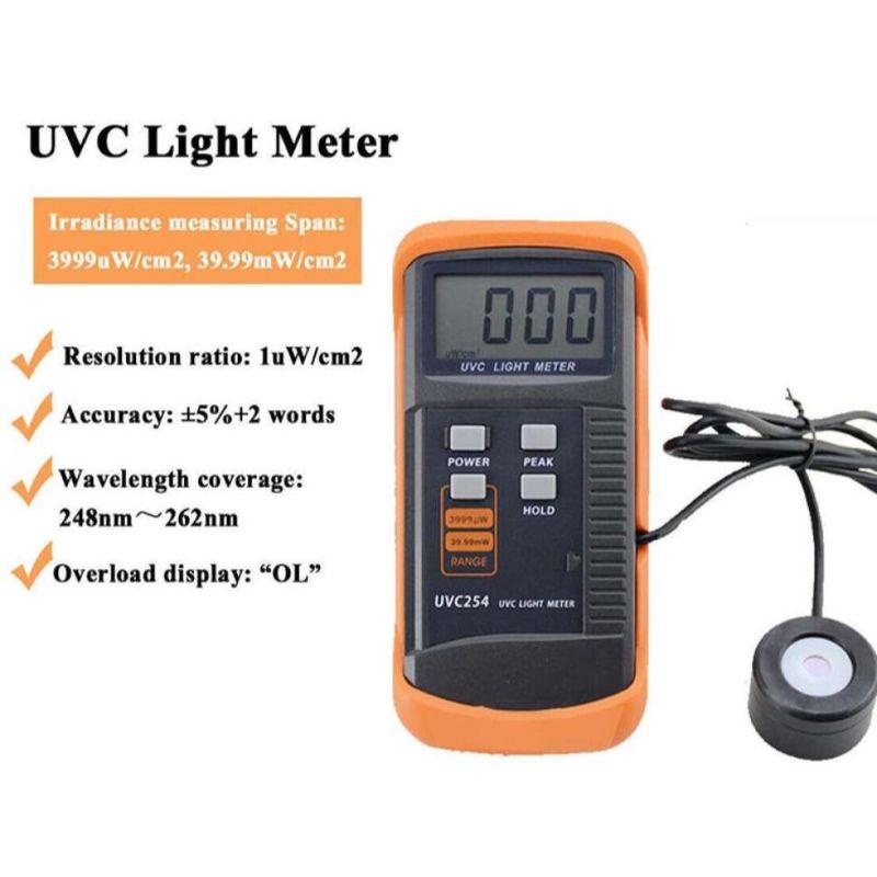 Jual Ultraviolet C Meter Uvc-254 Uv C Uvc Light Detector Tester Uvc254 ...