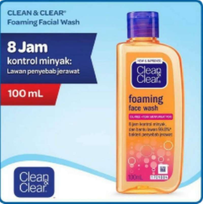Promo Clean And Clear [sabun Cuci Muka] Foaming Facial Wash 100 Ml