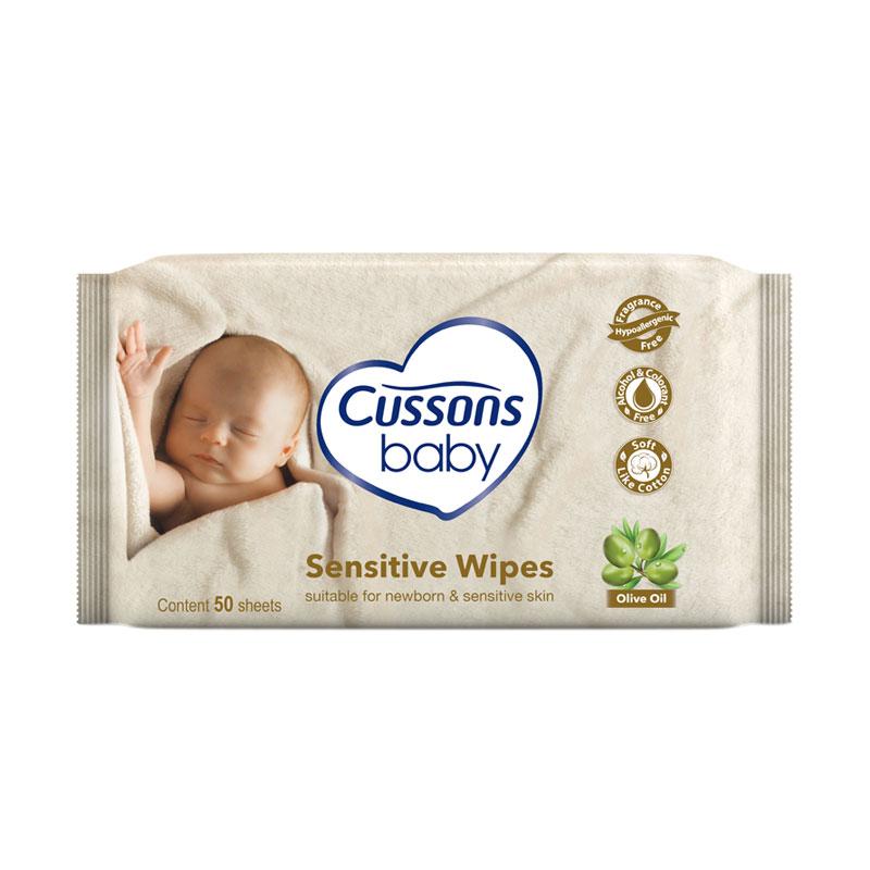 Jual CUSSONS Baby Wipes Sensitive [50 Sheet] di Seller Babypapayaid ...
