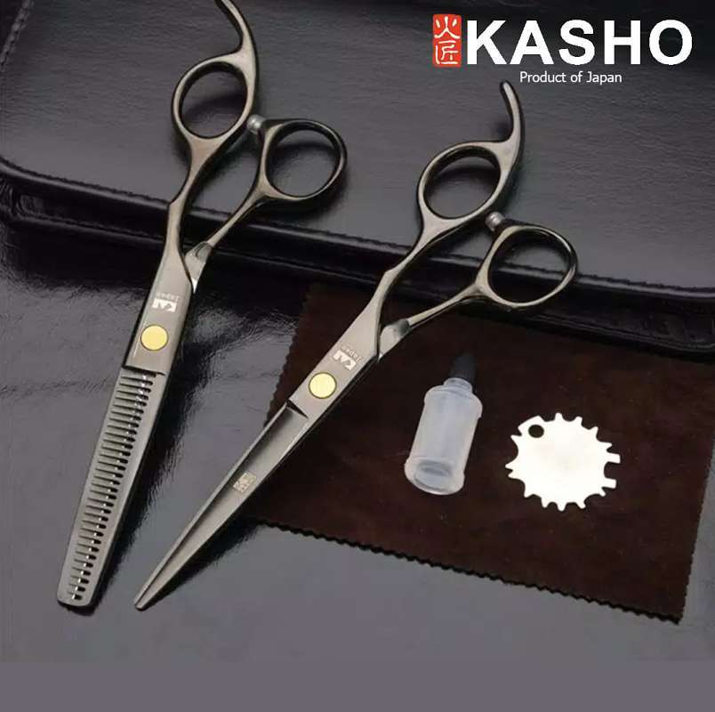 Promo Set Gunting Potong Rambut Kasho Japan Gunting Rambut Barbershop ...