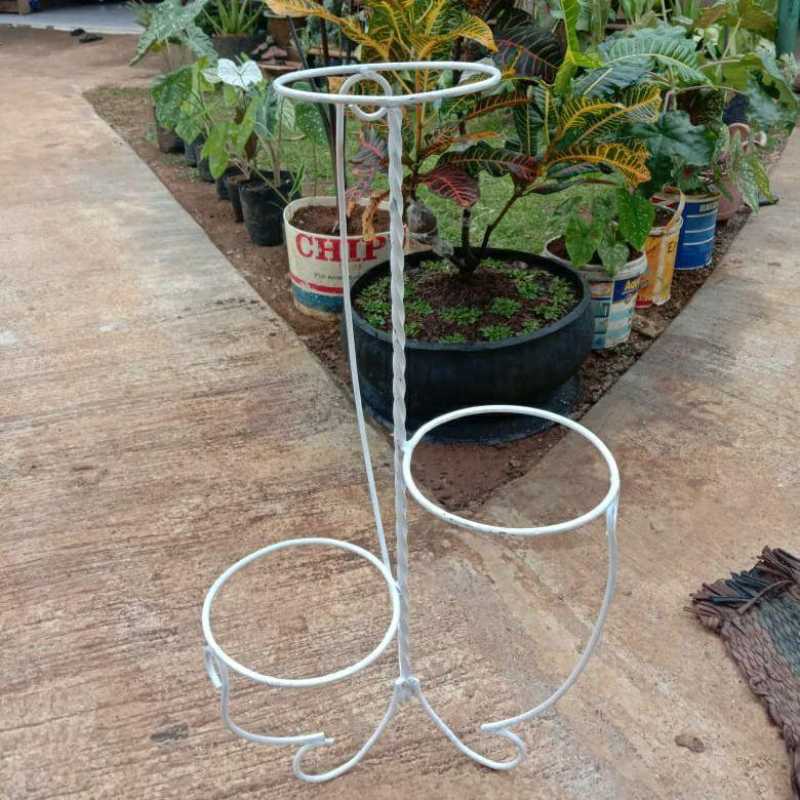 Promo Standing Pot Bunga Besi/Standing Pot Besi Rak Diskon 58% di ...