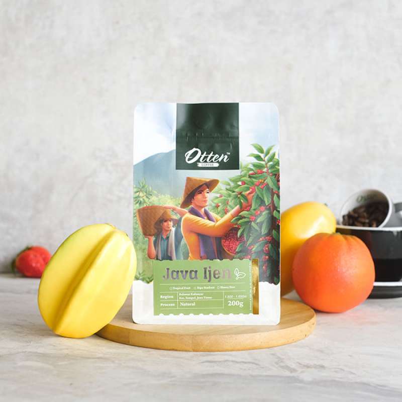 Jual Kopi Arabica Java Ijen Natural Process 200g - Biji / Bubuk Kopi ...