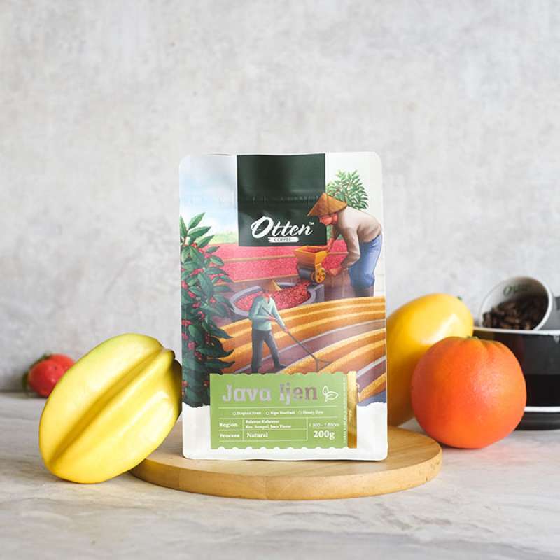 Jual Kopi Arabica Java Ijen Natural Process 200g - Biji / Bubuk Kopi ...