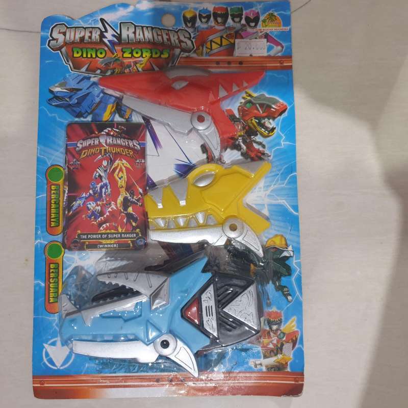 Jual Mainan Gelang Dino Zord Power Rangers (oem) Set 3 Pcs Di Seller ...