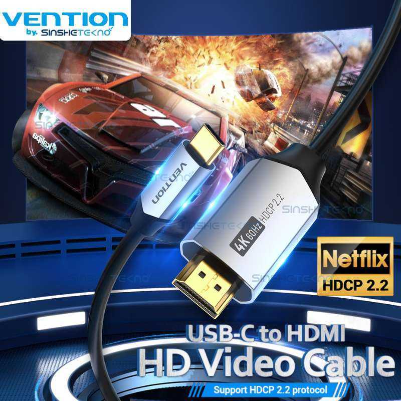 Jual Vention Type C to HDMI Kabel USB di Seller Vention Official Store - Gudang Online | Blibli