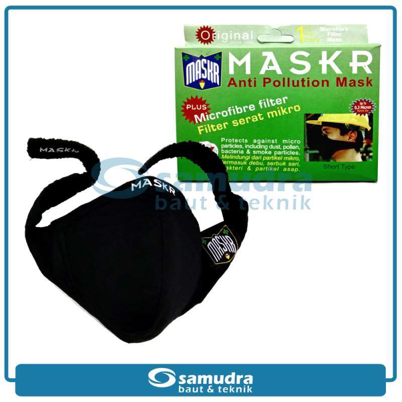 Promo MASKR Short Tipe Pendek Masker Motor Filter Debu Anti Asap Polusi ...