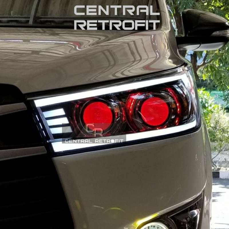 Promo Slim Frame Tiga Garis Lazy Custom 3D DRL Innova Reborn Tipe G ...