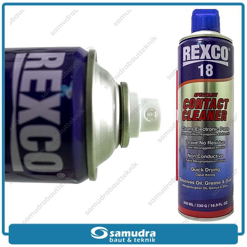 Jual REXCO 18 500ml Pemberish Elektrik Komponen Contact Cleaner 500 ml ...