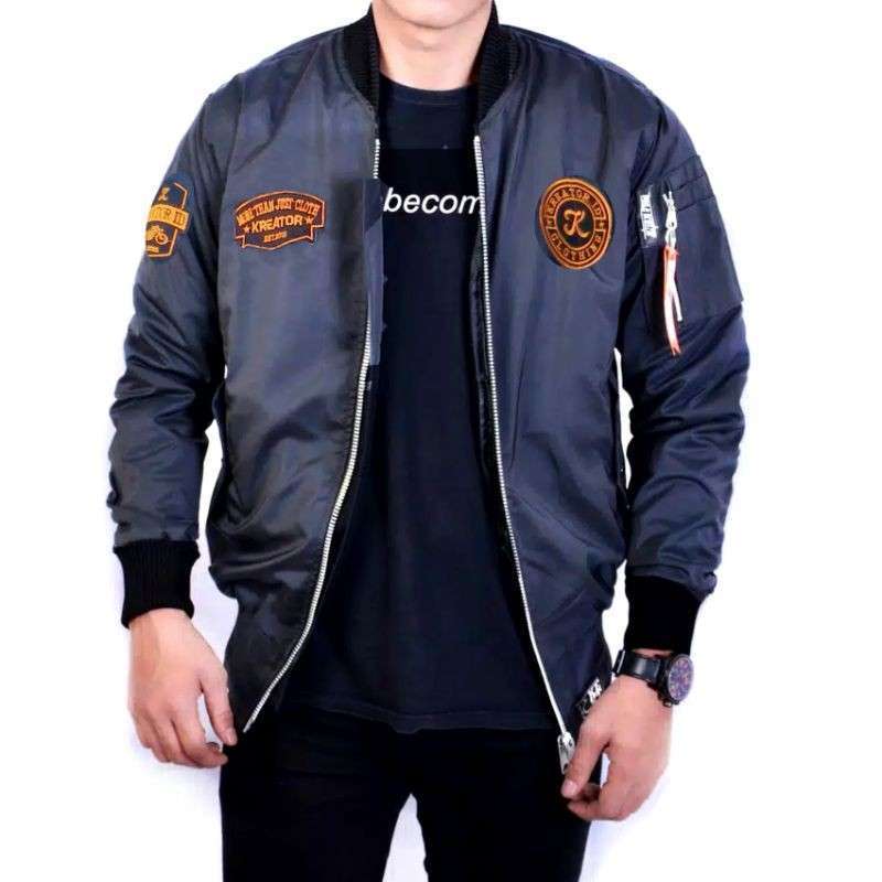 Promo jaket pilot bomber pria distro original kreator id Diskon 43% di ...