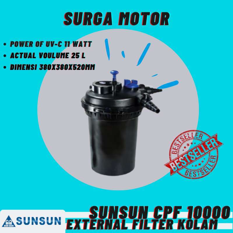 Jual SUNSUN CPF 10000 External Filter Kolam Ikan di Seller SURGA MOTOR ...