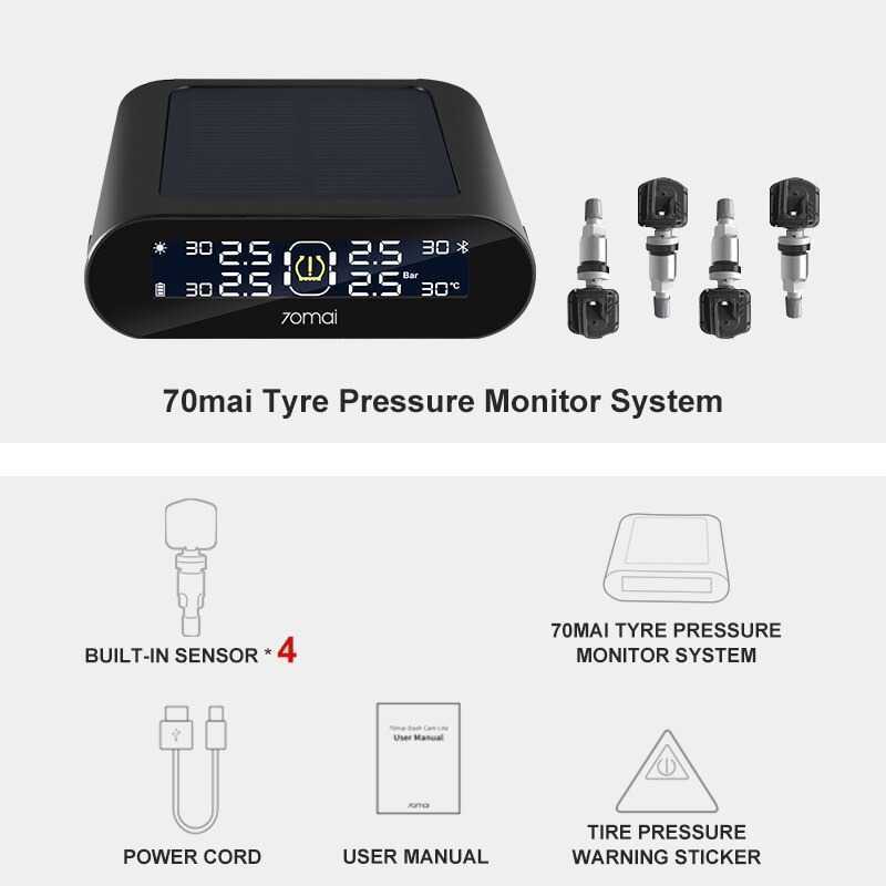 Jual Xiaomi 70mai Midrive Monitoring Tekanan Ban Mobil TPMS Solar Power T01 di Seller Indolariz ...