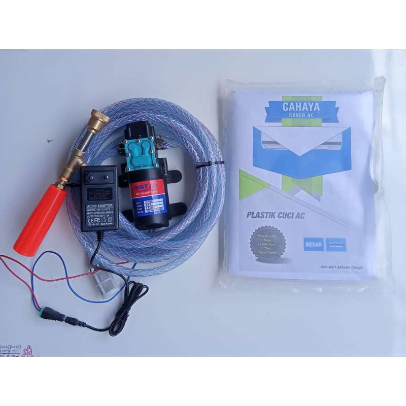 Jual Pompa DC Set Alat Steam Motor Mobil Cuci AC Dengan Plastik Cuci Ac ...