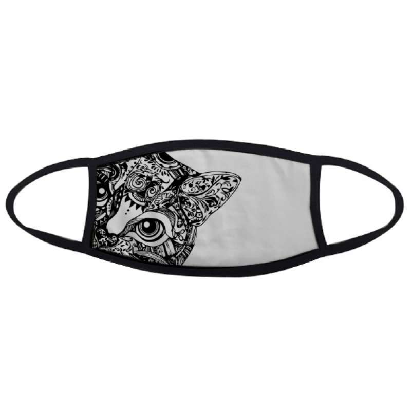 Jual Line Drawing Black Cat Head Animal Bukti dingin dan topeng bukti ...