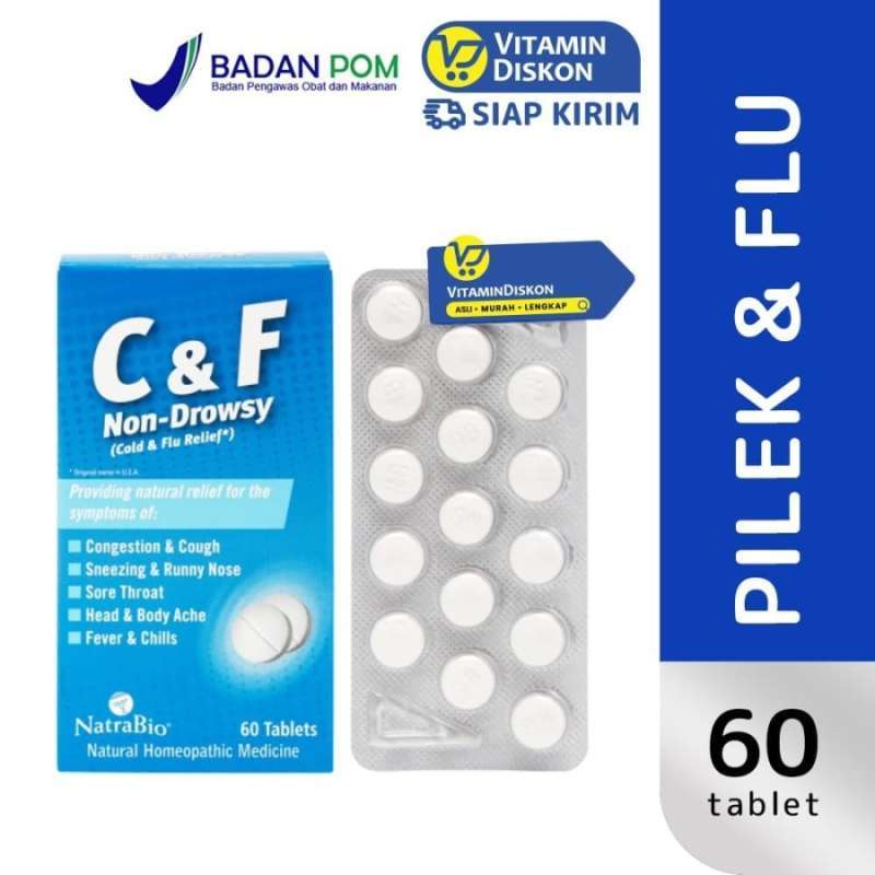 Jual NATRA BIO COLD AND FLU RELIEF - 60 TAB di Seller VitaminDiskon ...