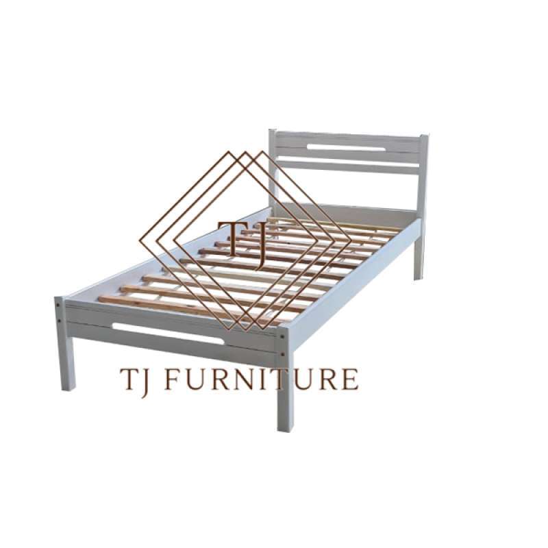 Promo Single Bed Minimalis - Tempat tidur kayu - Ranjang kayu - Divan ...