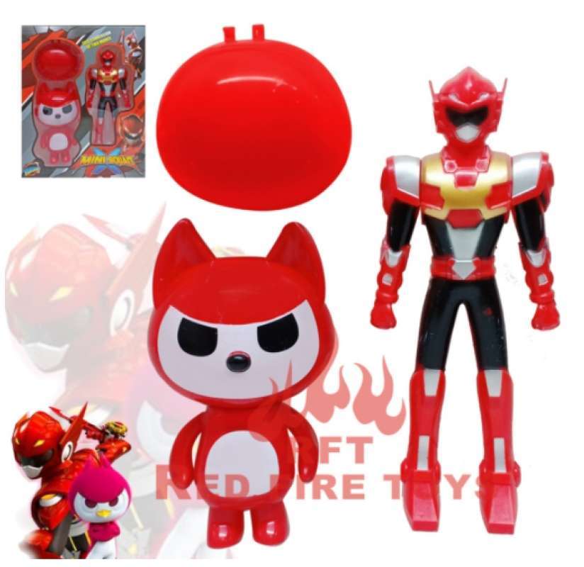 Jual Mainan Mini Force Ranger Robot Dan Maskot Miniforce Sammy Volt ...
