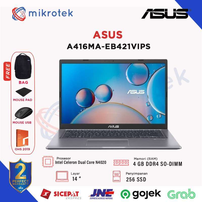 Jual Asus VivoBook A416MA-EB421VIPS Notebook - [Dual Core N4020/ Intel ...