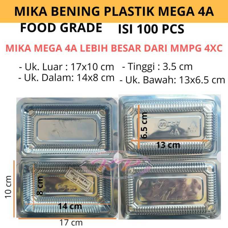 Jual MIKA PLASTIK BENING KUE PUDING MAKANAN NASI / MIKA MEGA 4A di ...
