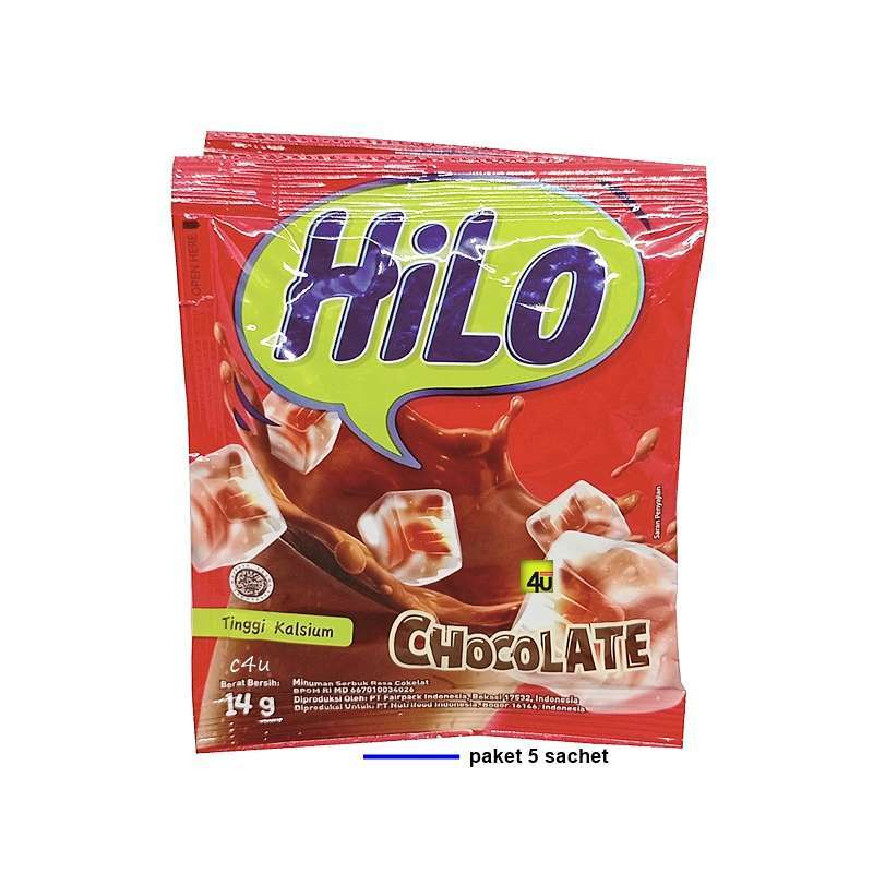Jual HiLo Choco Drink Rasa Chocolate - Paket 5 Sachet di Seller ...