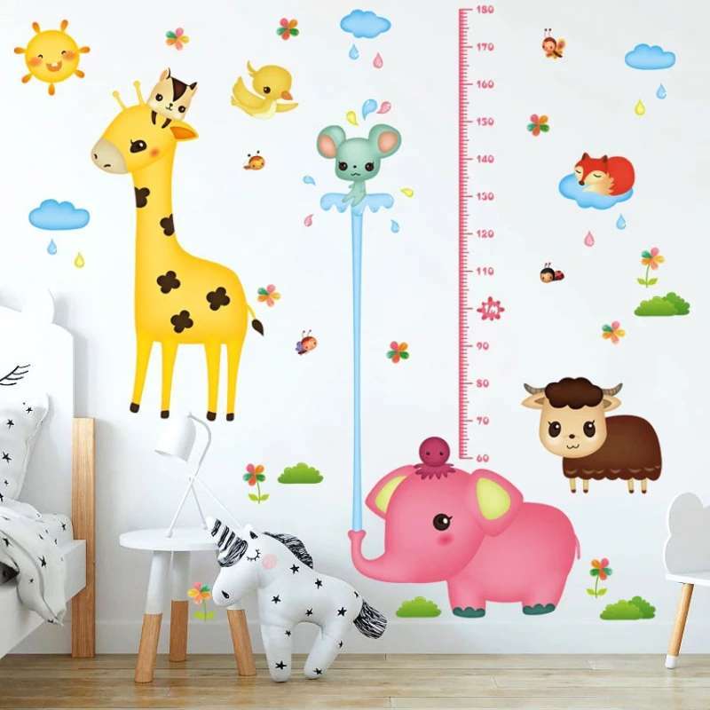 Jual Wall Sticker Tinggi Badan Anak Stiker Dinding Kartun Dekorasi ...