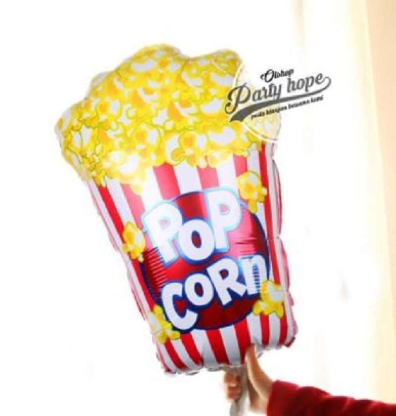 Jual Balon Foil Popcorn JUMBO balon Cake Popcorn / Balon Foil Popcorn ...