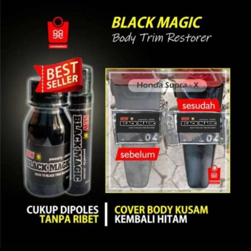 Promo Penghitam Body Trim Motor Dan Dashboard Mobil - Black Magic 60ml ...