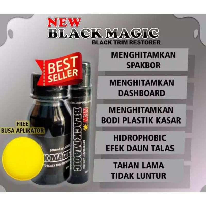 Promo Penghitam Body Trim Motor Dan Dashboard Mobil - Black Magic 60ml ...