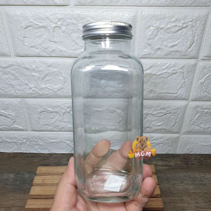 Jual Botol Kopi Kaca Square Brew 500ml Dengan Tutup Rapat Botol Juice ...