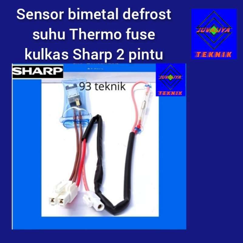 Jual Sensor Bimetal Defrost Suhu Thermo Fuse Kulkas Sharp 2 Pintu di ...