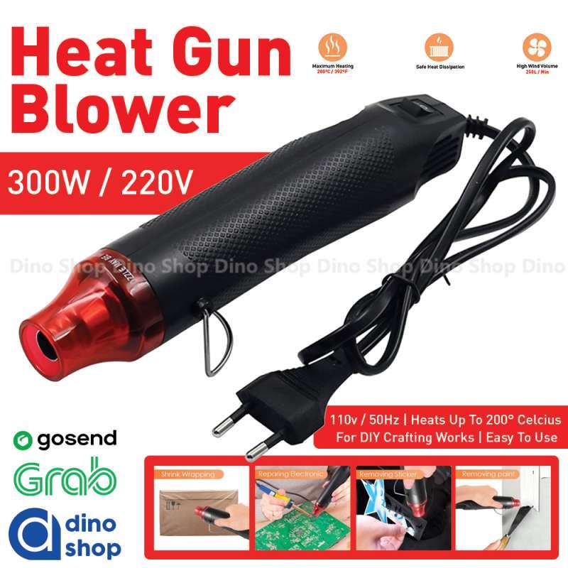 Promo Heat Gun Electric Mini Hot Air Blower Vinyl 220V 300W Murah ...